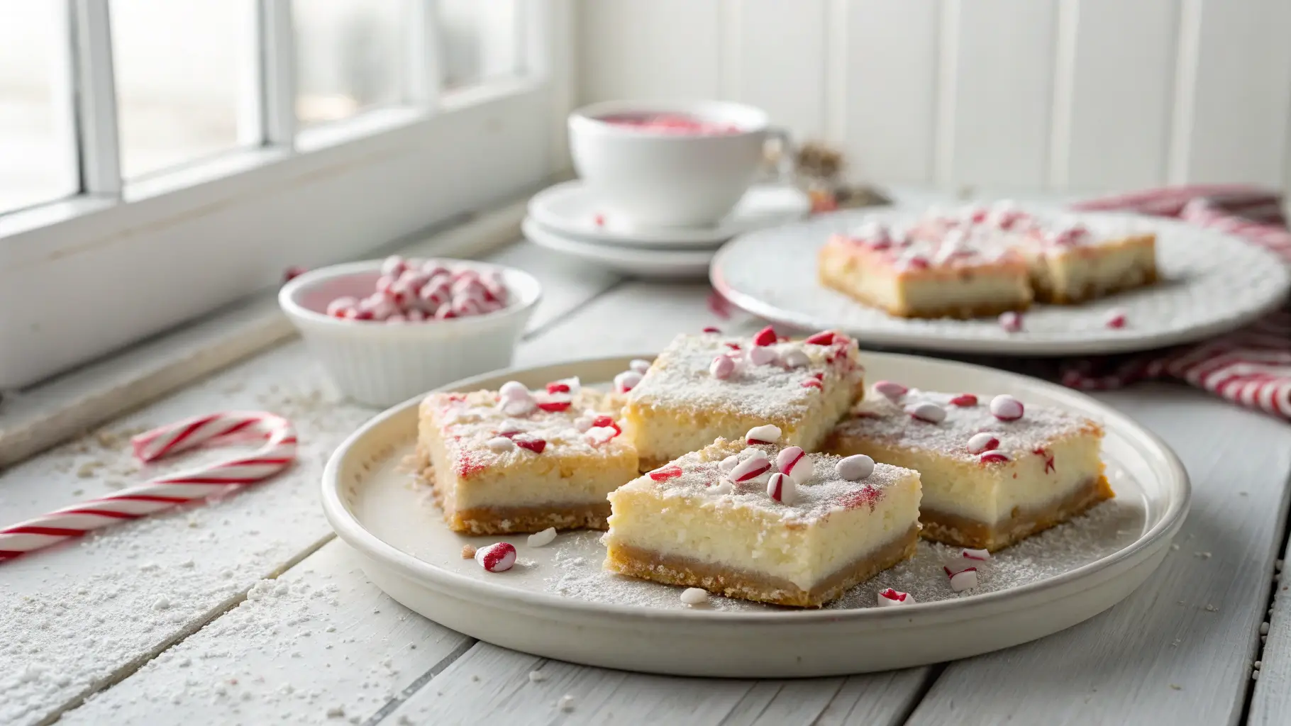 Cool & Creamy Peppermint Cheesecake Bars for the Holidays